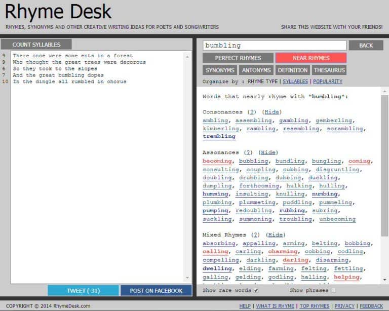 rhymedesk.com screenshot | Sally DeFord Music